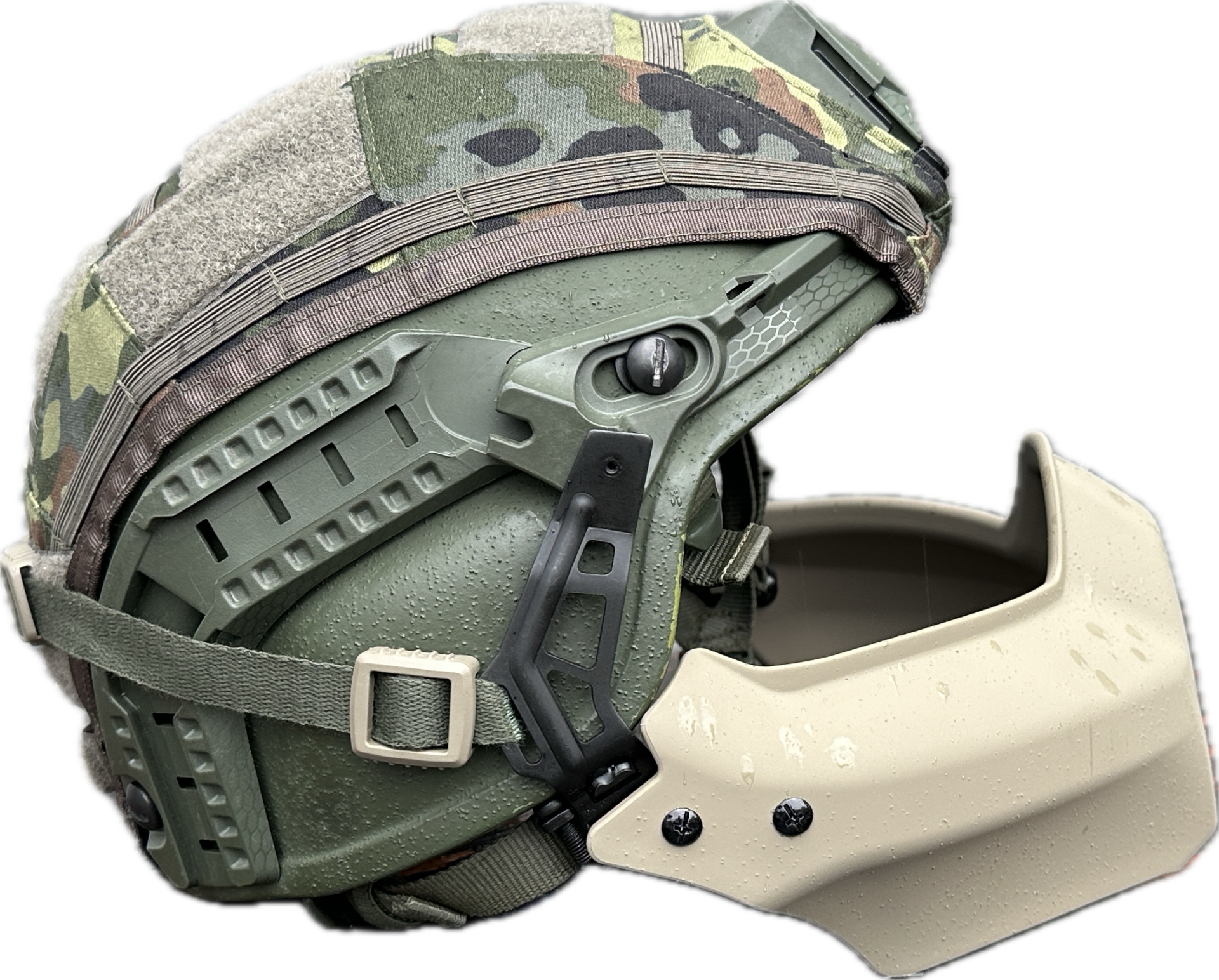 Revision Galvion Batlskin Kieferschutz British Army military helmet UK ...
