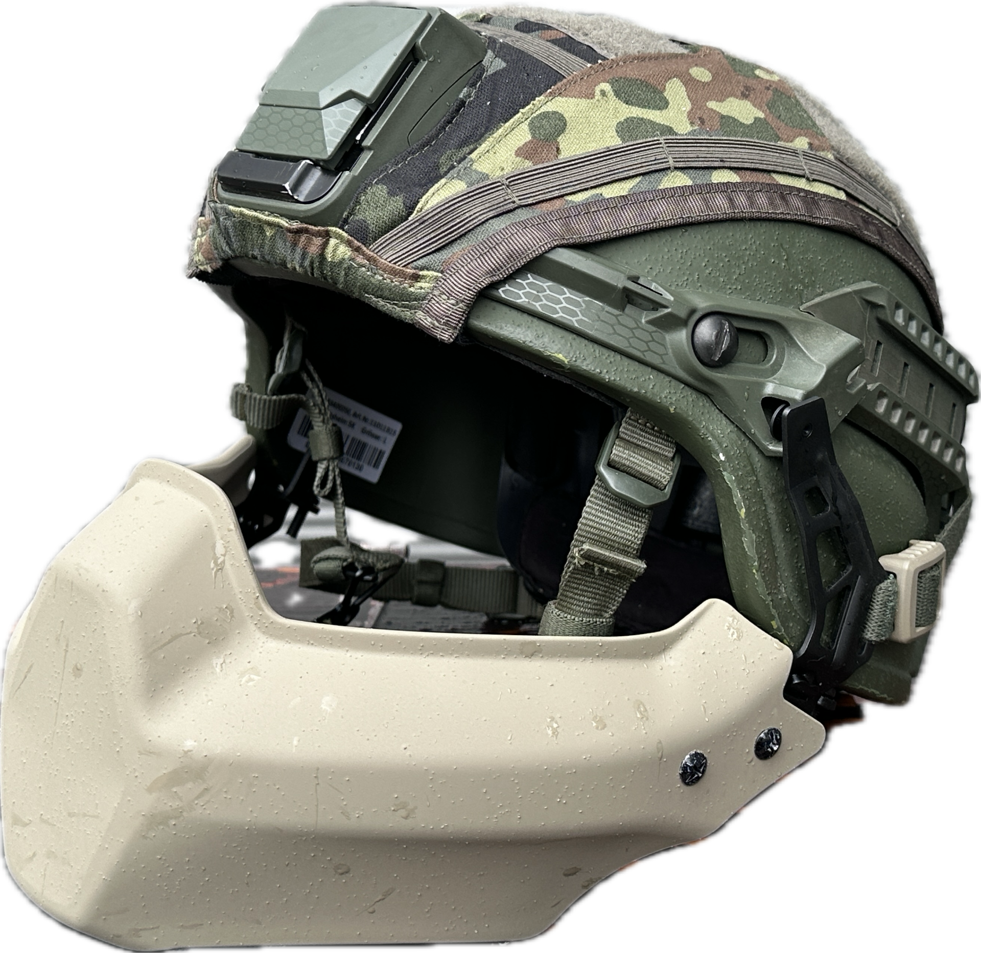 Revision Galvion Batlskin Kieferschutz British Army military helmet UK ...