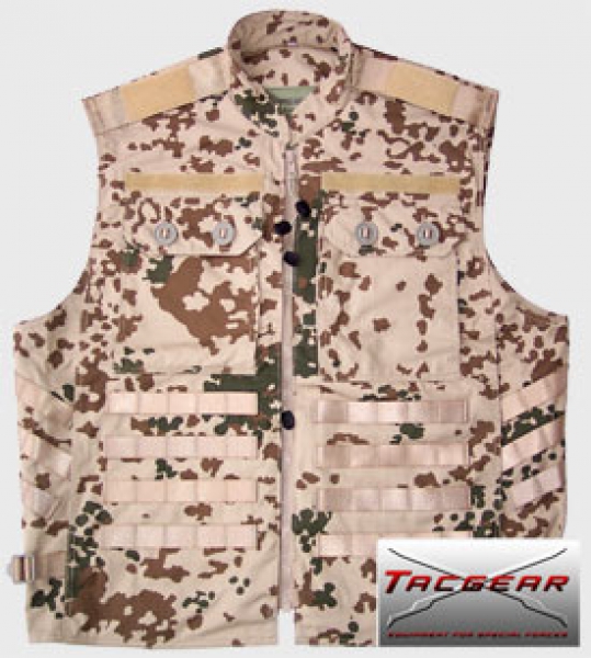 TACGEAR Tactical Vest Bundeswehr Tropical camouflage German Army BW ...
